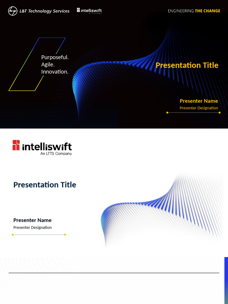 LTTS Intelliswift PPT Template Corporate | PDF | Color | Psychophysics