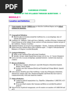 Caribbean Studies Syllabus Overview 2025 | PDF | Caribbean | Diaspora