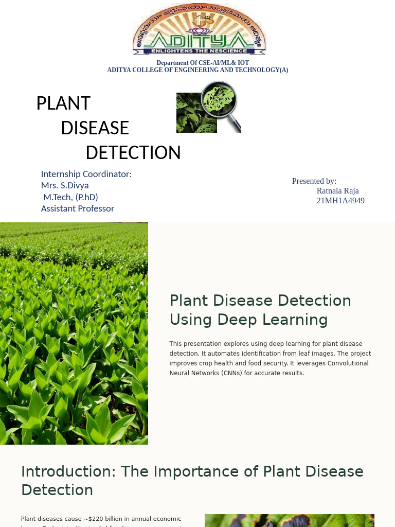 Plant Disease Detection Using Deep Learning | PDF | Deep Learning ...