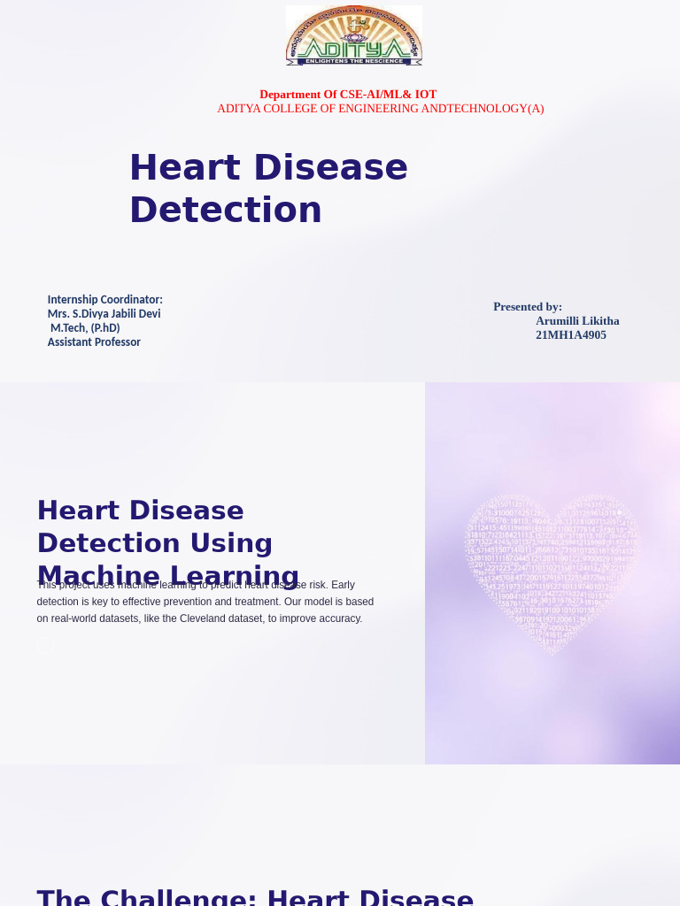 Heart Disease Detection Using Machine Learning | PDF | Support Vector ...