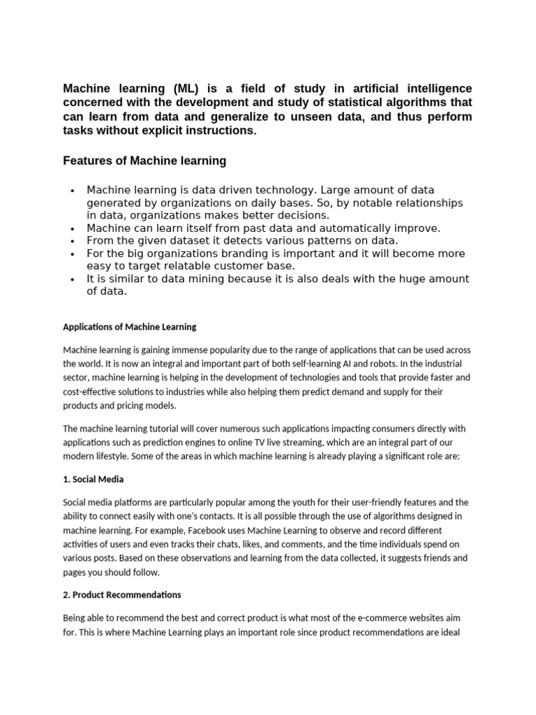 7 Machine Learning Algirithms | PDF | Machine Learning | Regression ...