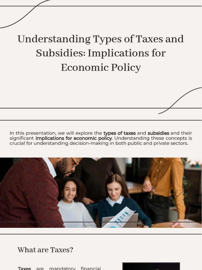 Types of Taxes and Subsidies | PDF
