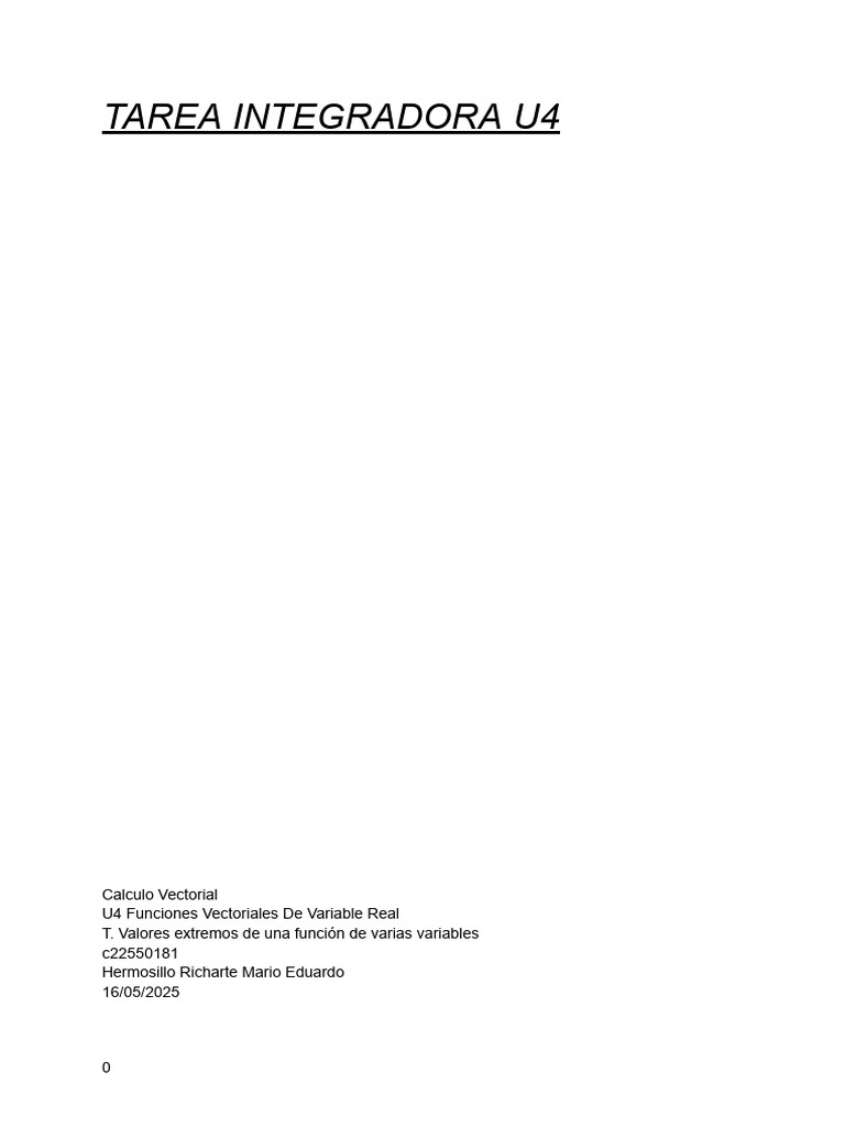 Tarea Integradora U4 | PDF