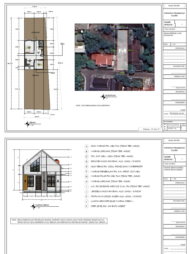 Rencana Desain Kokosan Prambanan | PDF