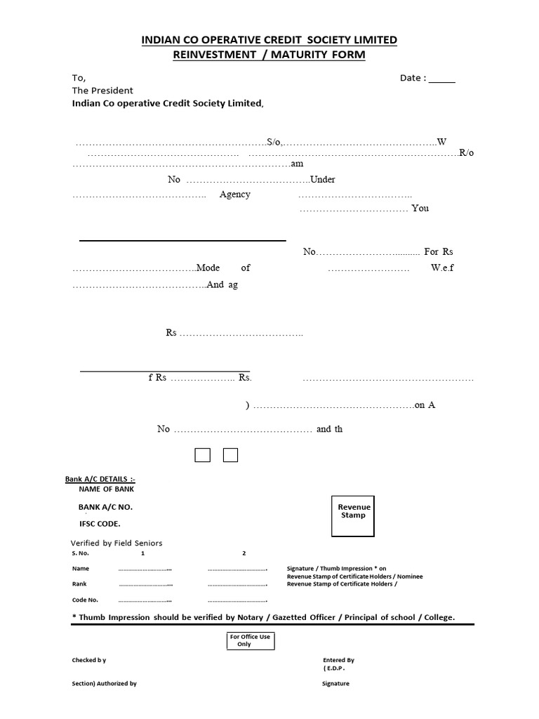 New Maturity-2024 Form | PDF | Payments | Cheque