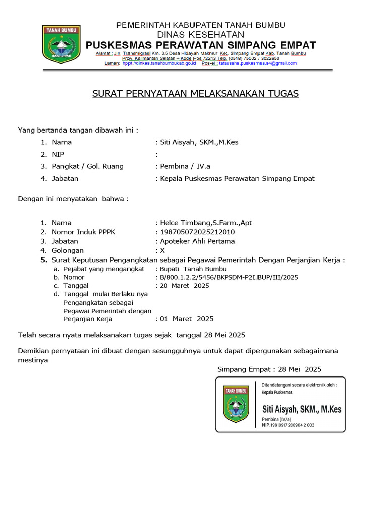 SPMT PPPK Baru 2024 Helce3 | PDF