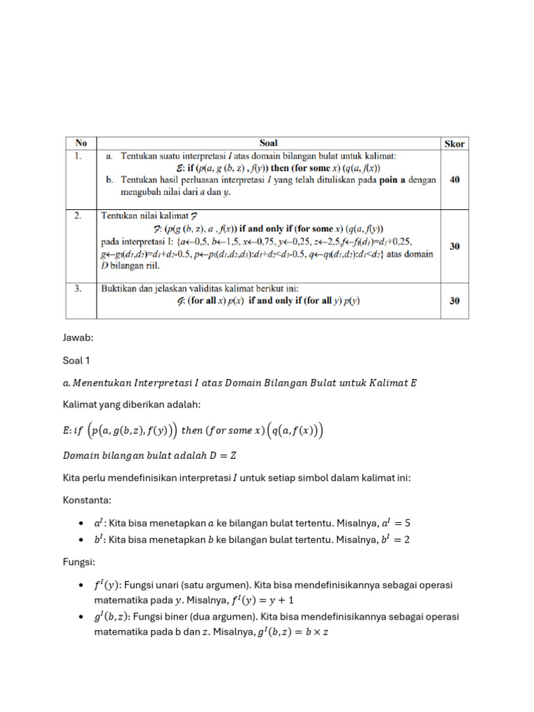 Tugas 3 Logika Informatika | PDF