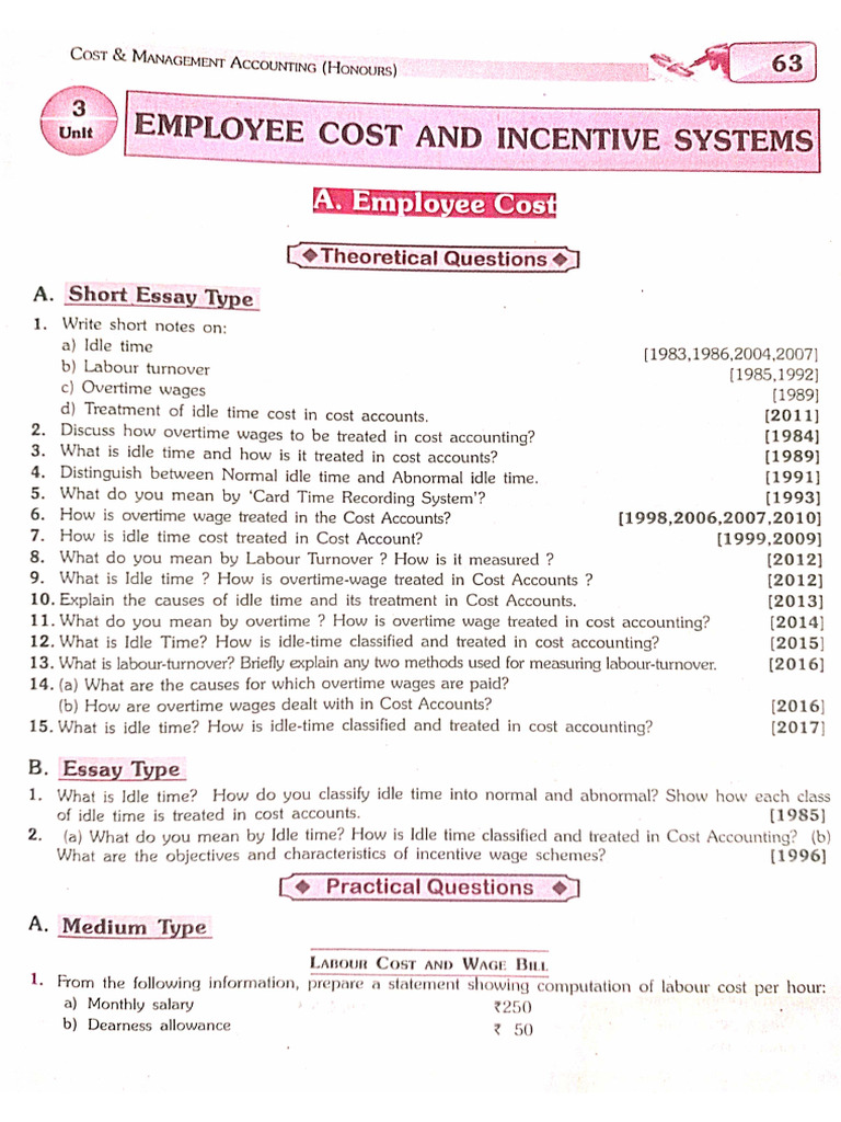 Employee Cost and Incentive System Full PDF | PDF