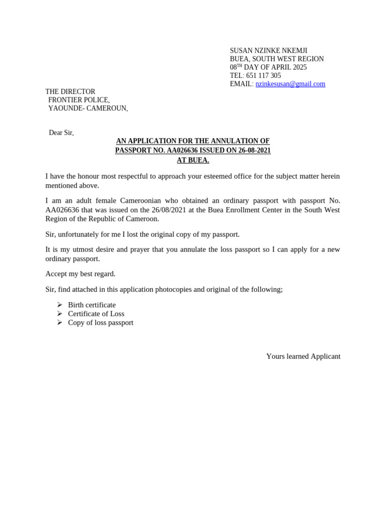 Application For Annulation | PDF