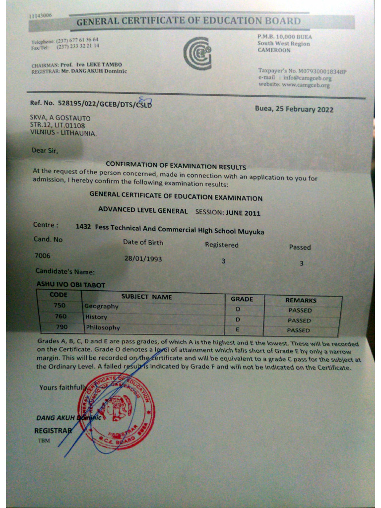 Scanned - Confirmation of Results | PDF