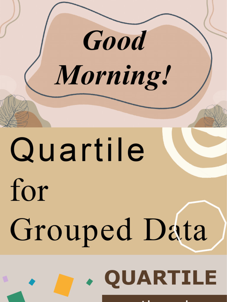 Quartile For Grouped Data | PDF