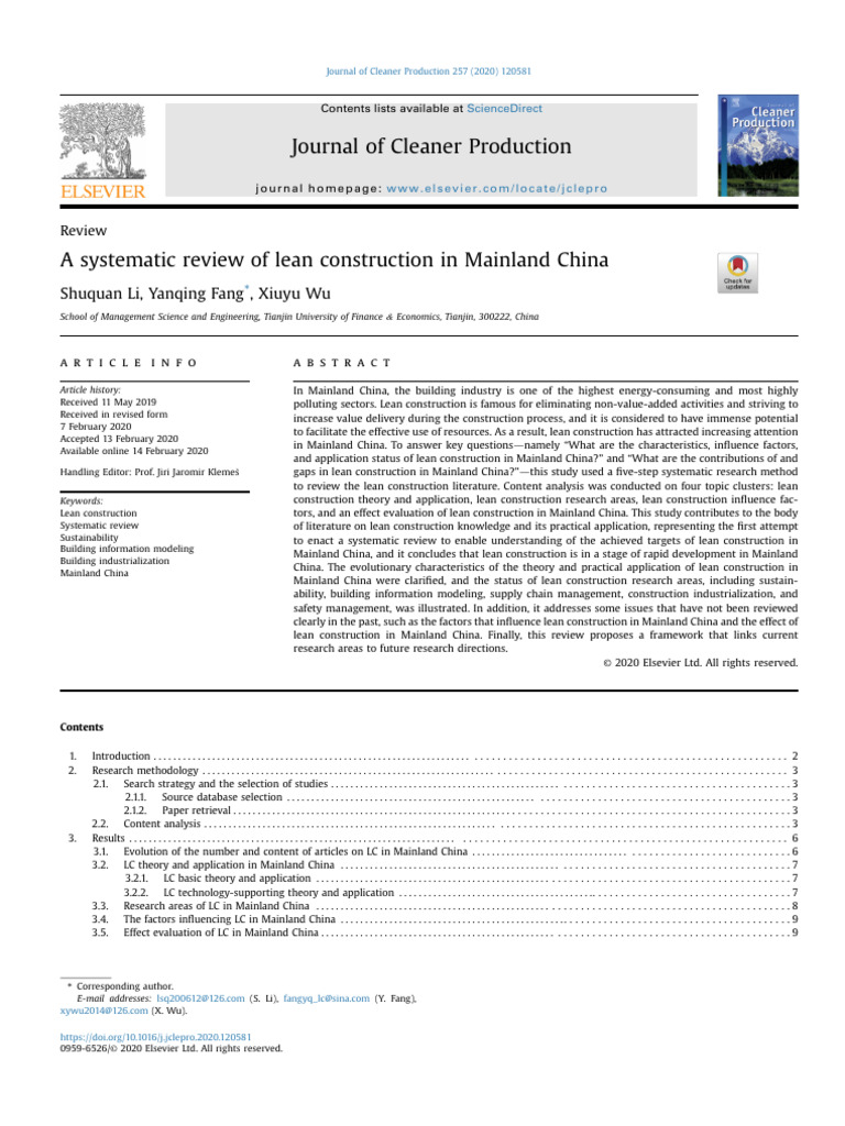 Lean Construction Review in China | PDF | Lean Manufacturing ...