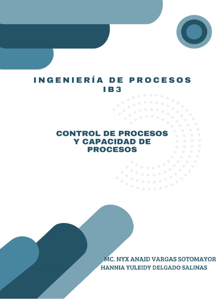 Qué Es El Control de Procesos Industriales | PDF | Indicador de ...