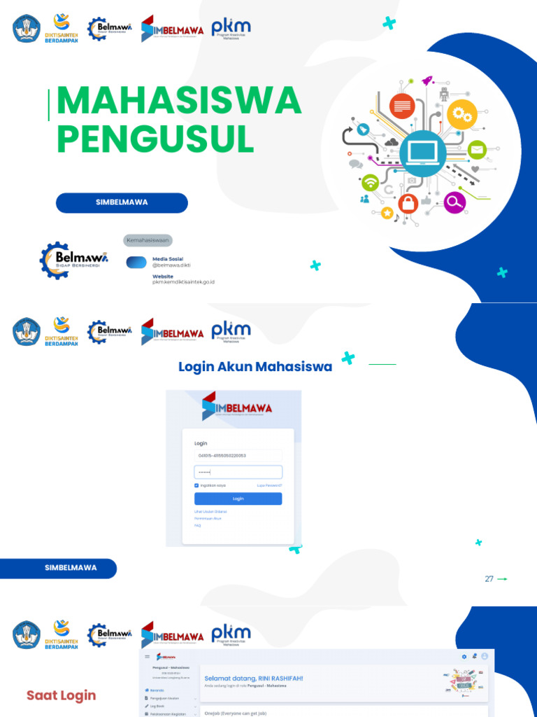 Panduan Mengakses Simbelmawa Bagi Mahasiswa | PDF
