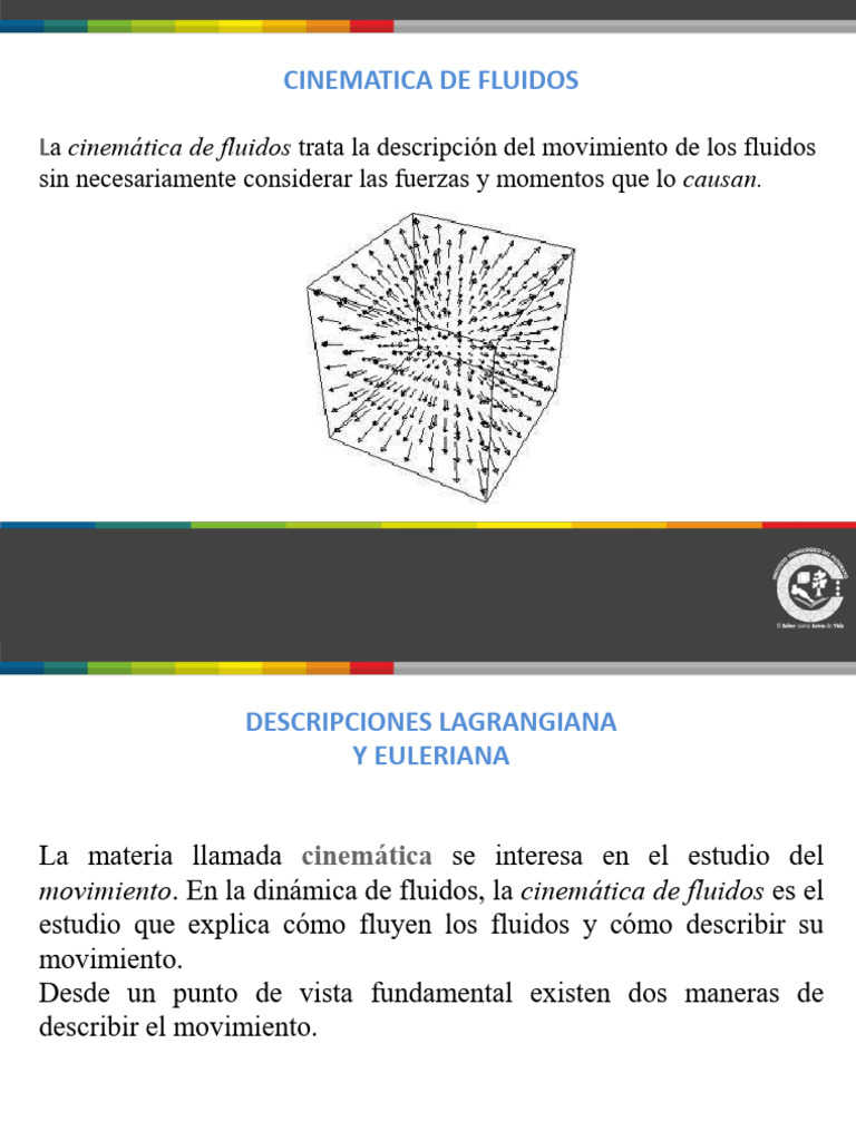 Clase 3 M Fluidos C3 | PDF | Mecánica de fluidos | Cinemática