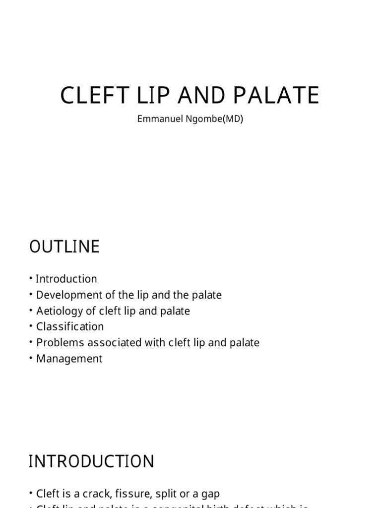 25,26 Cleft Lip and Palate | PDF | Medical Specialties | Human Head And ...