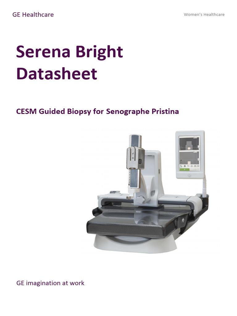CESM Biopsy with Pristina Serena System | PDF | Biopsy | Anthropometry
