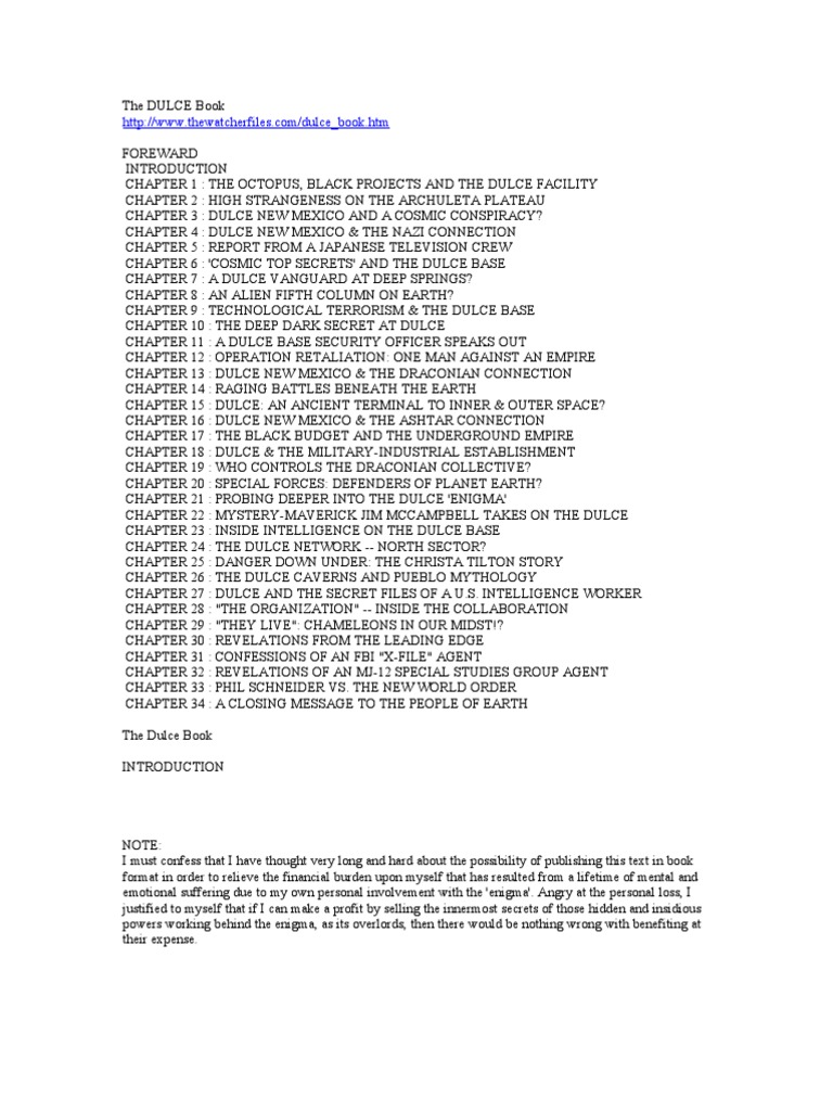 The Dulce Book | PDF | Crime Thriller | Violence