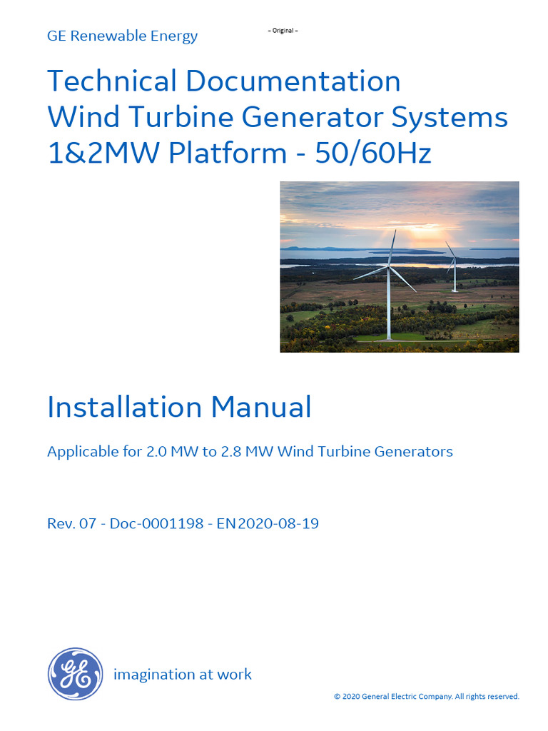PM1 GE MAN 0002 7 Installation Manual | PDF | Turbine | General Electric