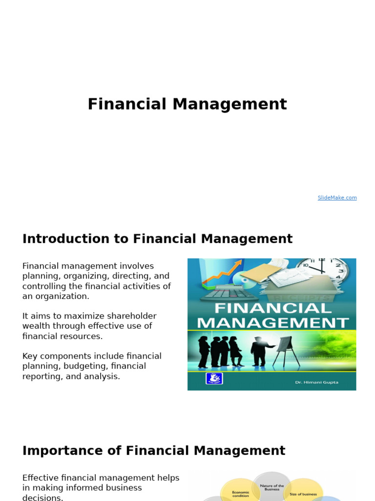 Financial Management | PDF | Investing | Investment Management