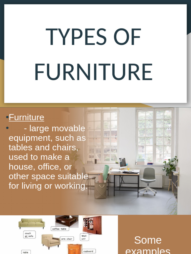 Types of Furniture | PDF
