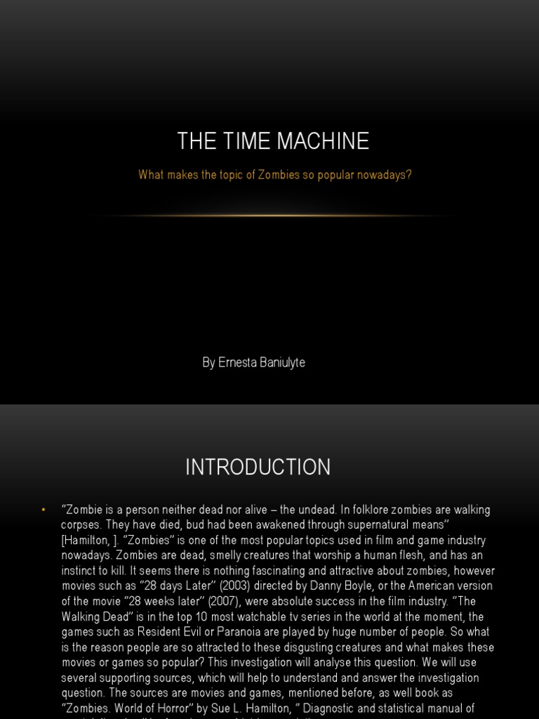 The Time Machine | PDF | Zombies | Leisure