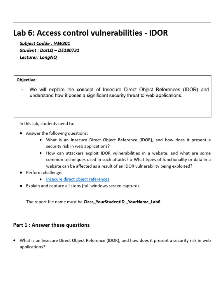 2025-05-29T073638.303Z Iaw301 Lequangdat Ia18b | PDF | Client–Server Model | Access Control