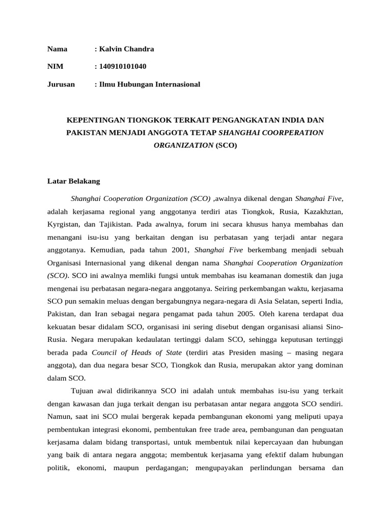 Outline Kepin | PDF