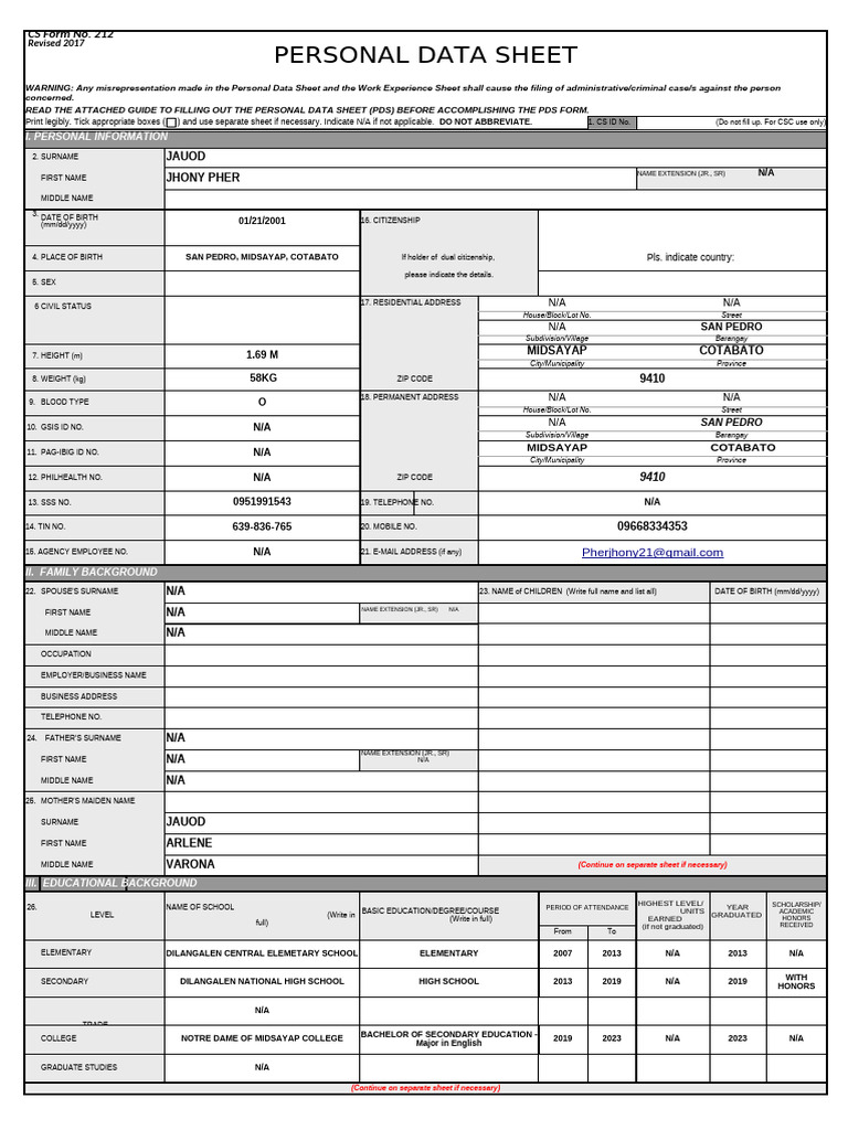 Pds-Jhony Pher Jauod Ranking For Teacher 1 | PDF