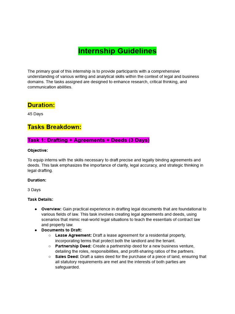 Internship Guidelines PDF | PDF | Plagiarism | Search Engine Optimization