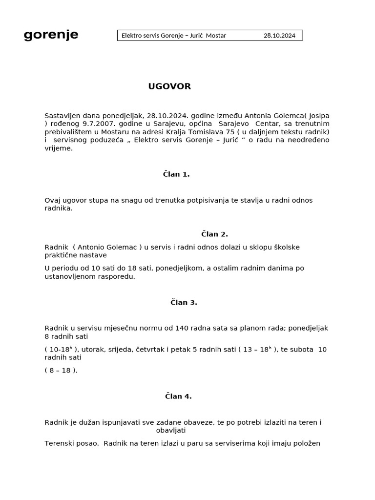UGOVOR | PDF