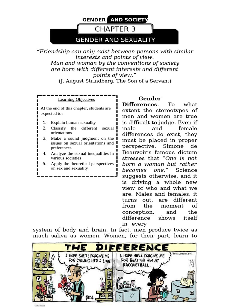 Gender Differences and Social Constructs | PDF | Gender | Gender Studies