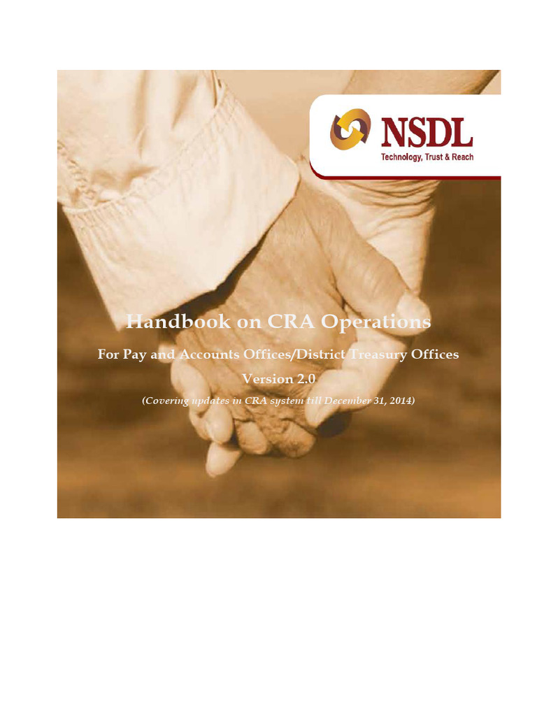 NPS CRA Operations Handbook for PAOs | PDF | Password | Financial Services
