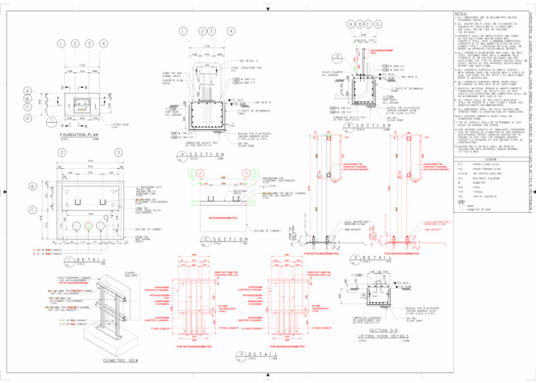 Sample Fec Foundation Drawing | PDF