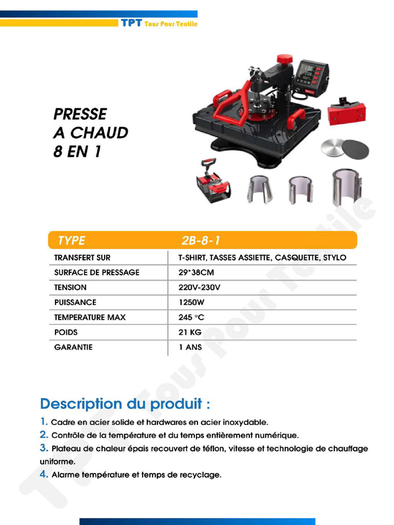 Presse A Chaud 8 en 1 | PDF