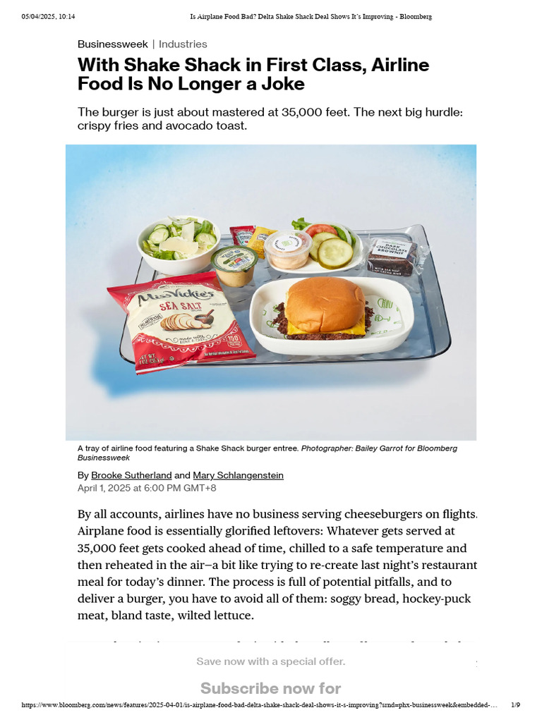 Shake Shack Deal Shows It S Improving Bloomberg Pdf Delta Air