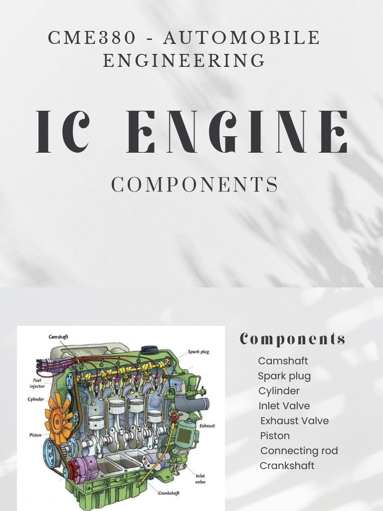 Key Components of IC Engines | PDF