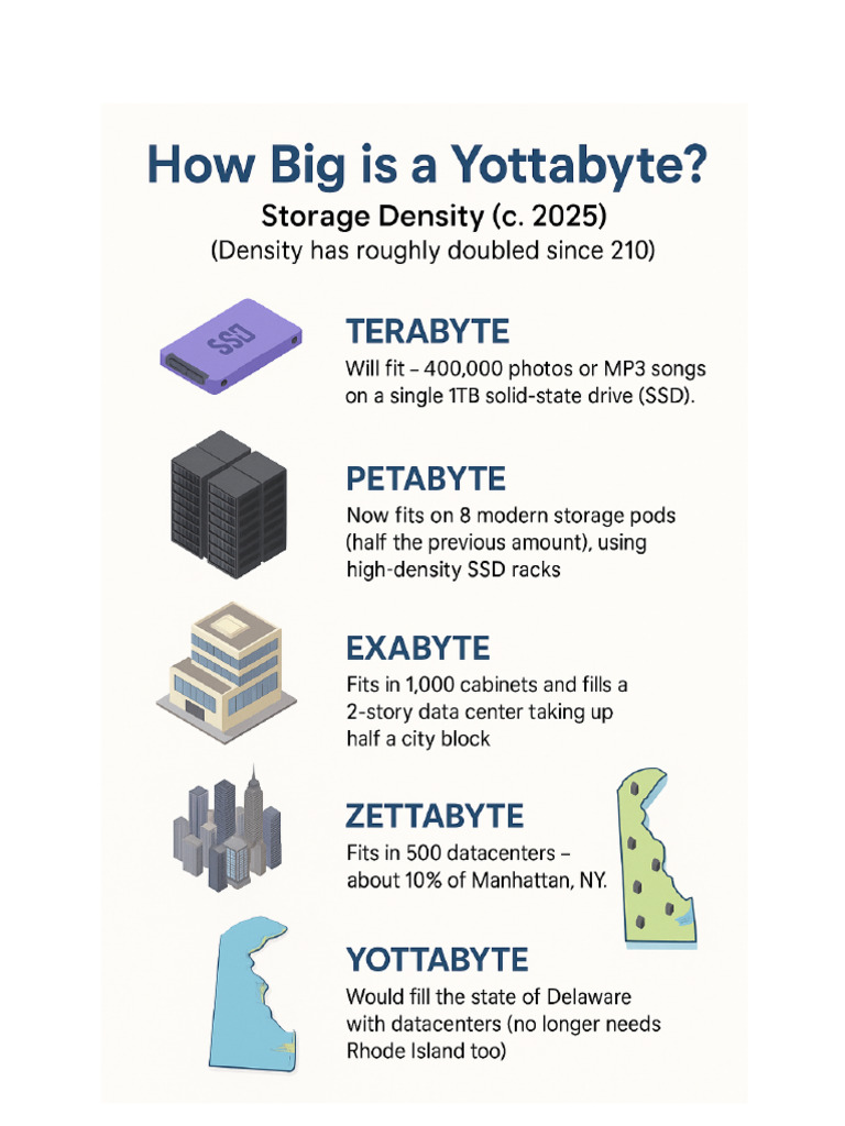Modern Data Storage Density (Extra Credit) | PDF