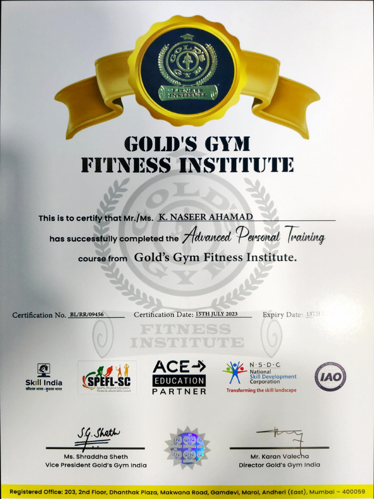 GGFI Certificates | PDF