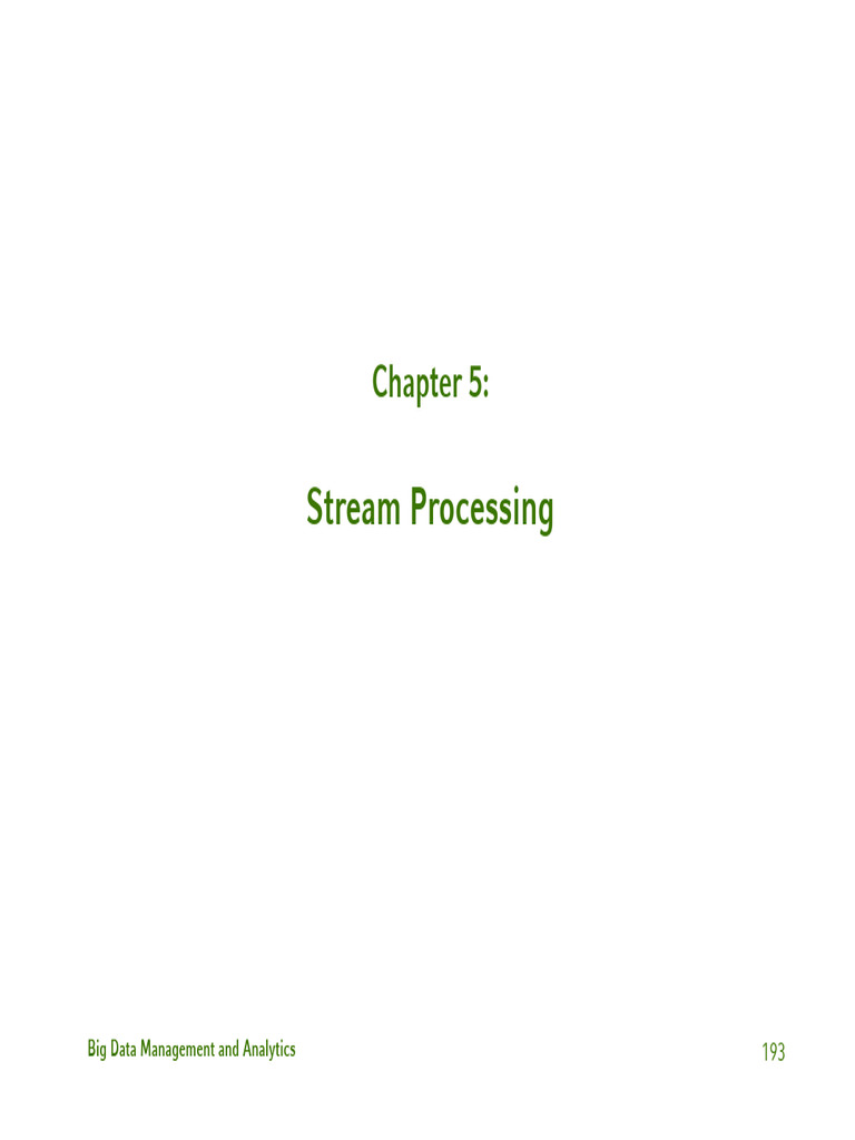 Chapter-5 Stream Processing Part1 | PDF | Apache Spark | Information Technology