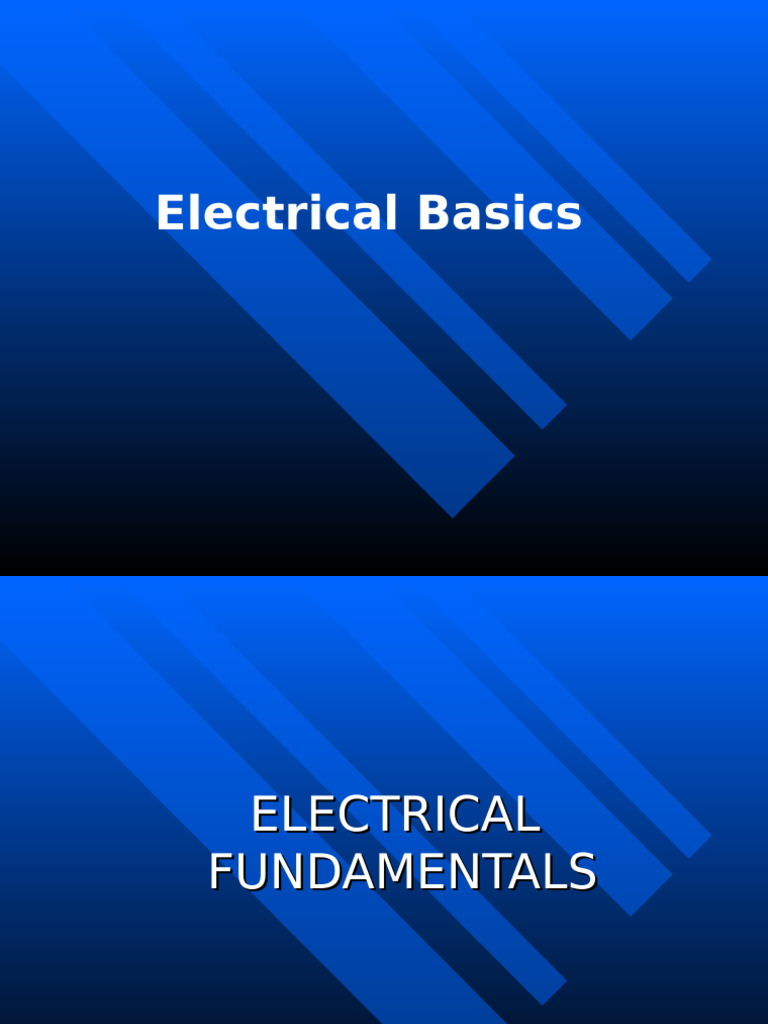 Lesson8 Electrical Basics | PDF | Inductor | Electric Current