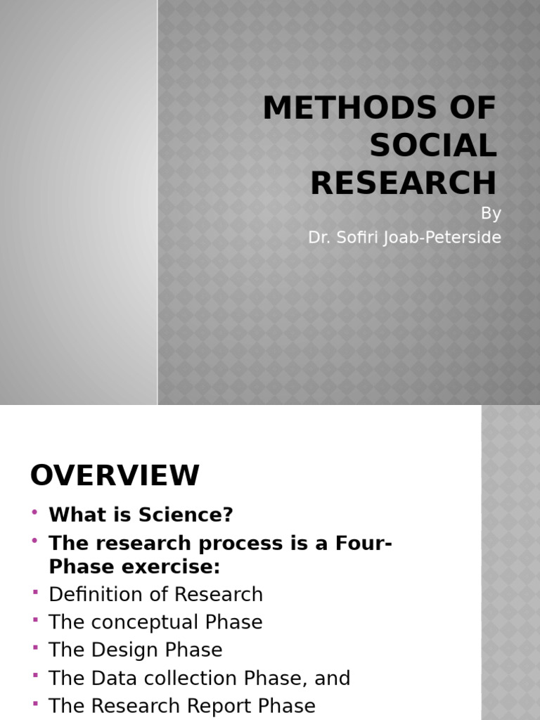 Methods of Social Research | PDF | Sampling (Statistics) | Scientific ...