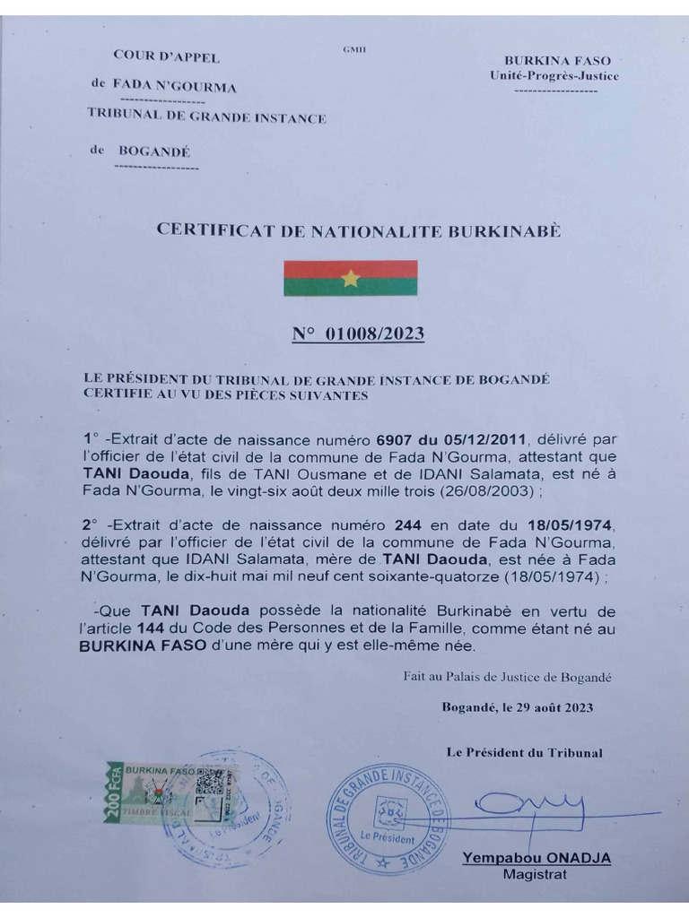 Certificat (2) | PDF