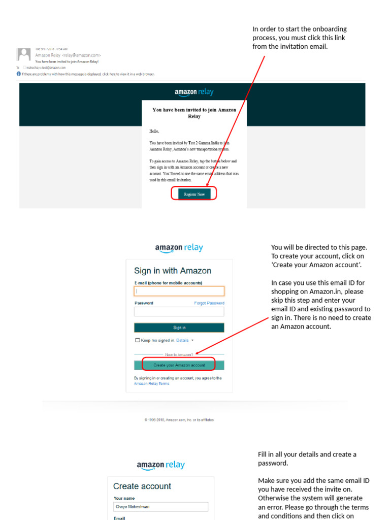 Amazon Carrier Account Creation Guide | PDF