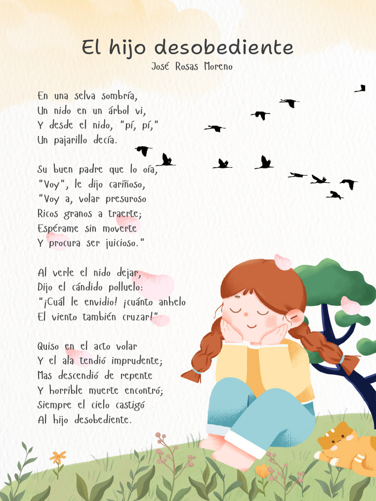 El hijo desobediente: cuento y moraleja | PDF