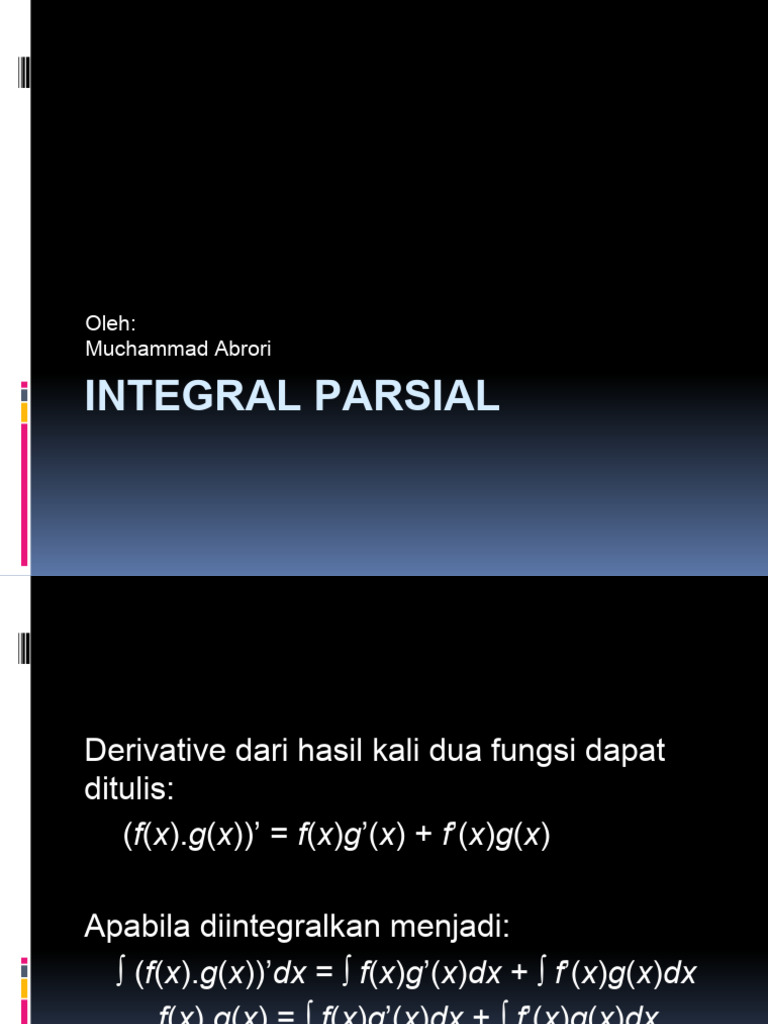 6 Integral Parsial | PDF