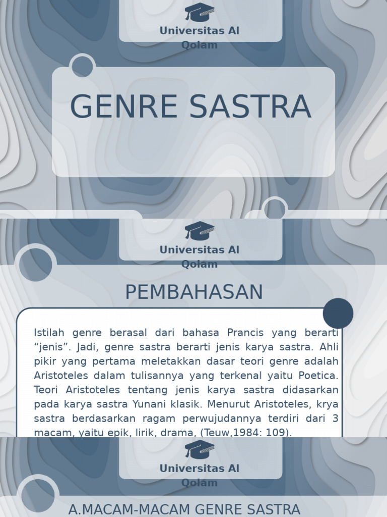 Materi Gendre Sastra | PDF