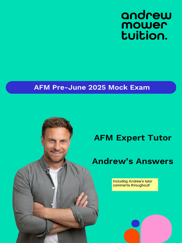 AFM Mock Exam: Cosmore Ice Cream Project | PDF | Risk | Swap (Finance)