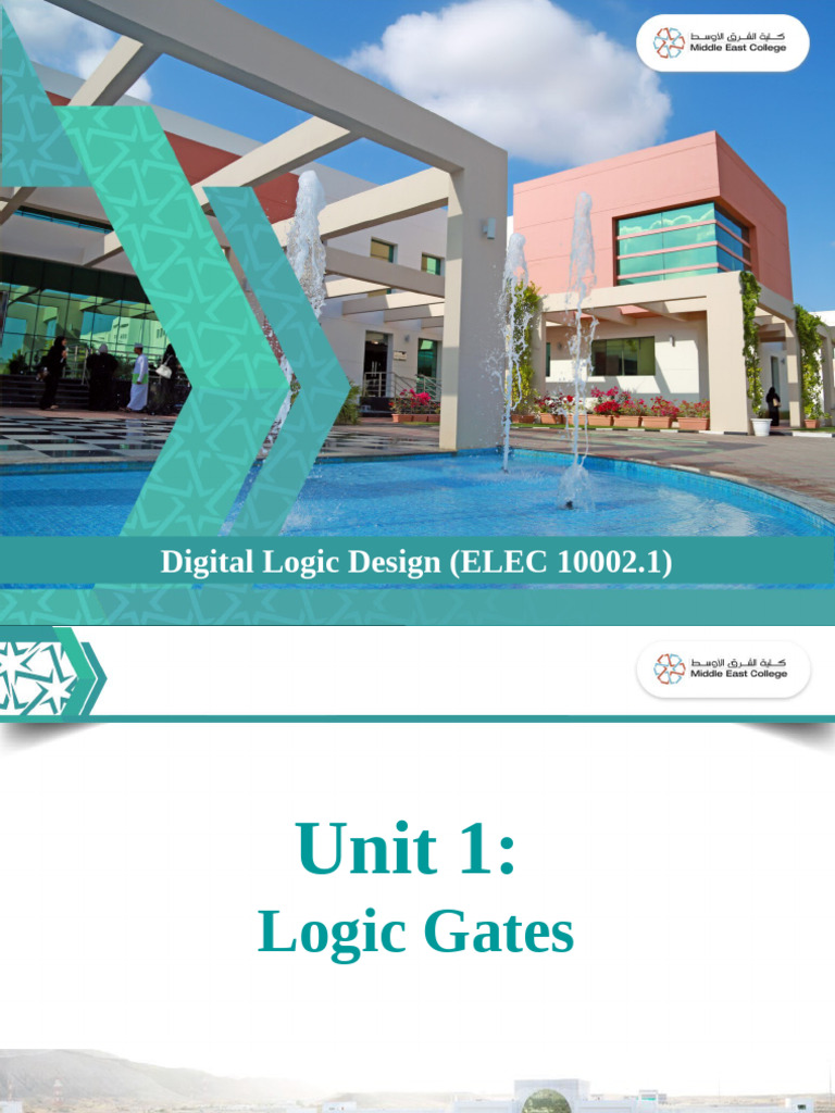 ELEC-10002.1 Unit-1 Logic Gates | PDF | Logic Gate | Digital Electronics