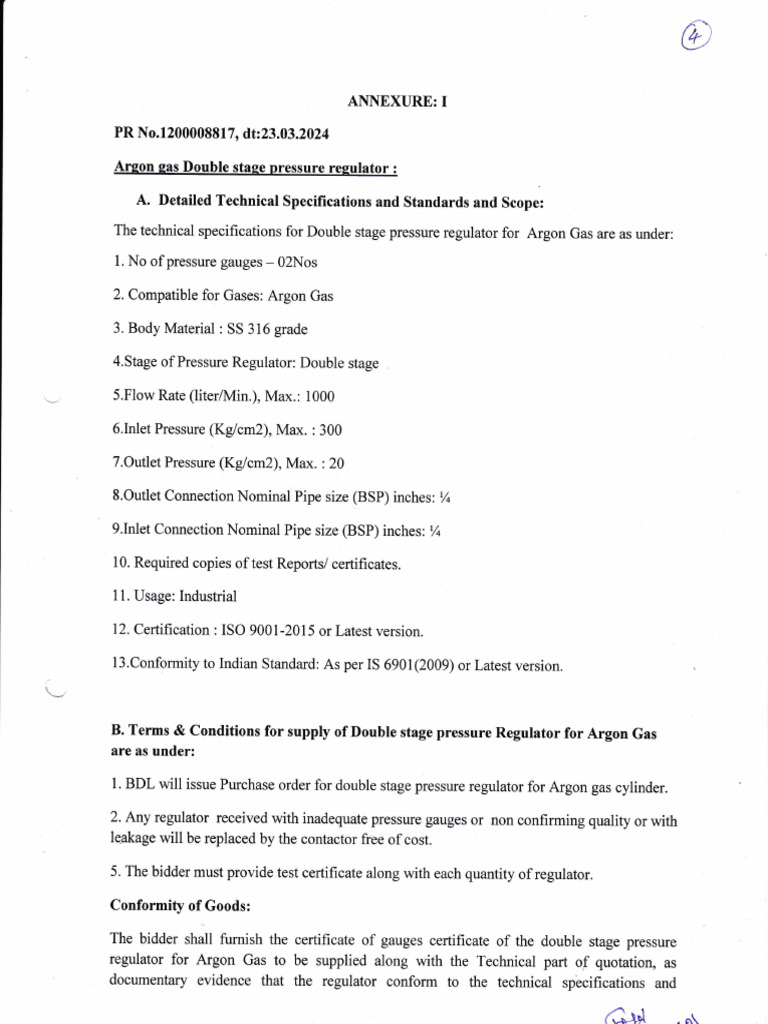 Annexure 9 BUIMMGPCS | PDF | Gases | Pressure